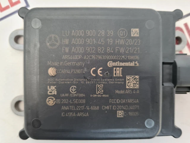 GENUINE MERCEDES-BENZ RADAR Sensor Distronic Radar Sensor A0009002839 £ ...