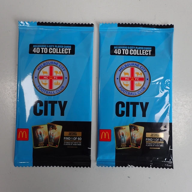MELBOURNE CITY FC Player Card Packets x2 McDonald's Promotion Unopened ...