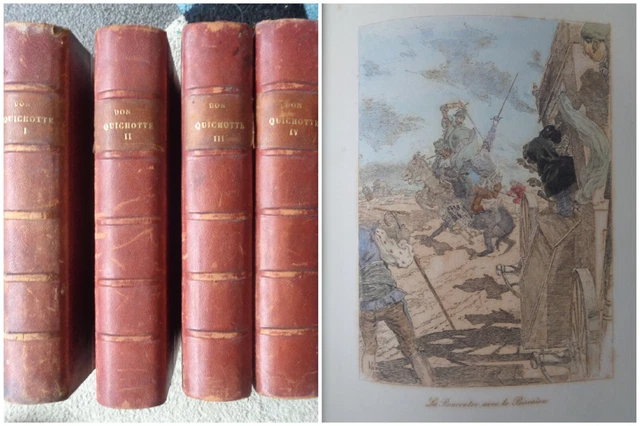 CERVANTES DON QUICHOTTE 1909 Hachette Illustrations DANIEL VIERGE 4/4 ...