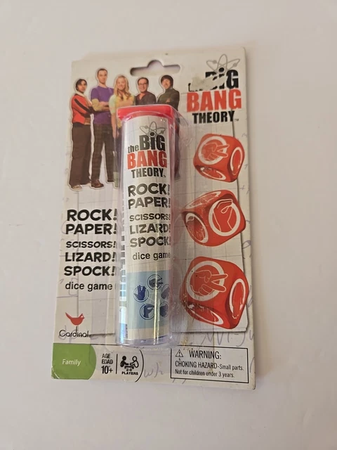 THE BIG BANG Theory Rock Paper Scissors Lizard Spock Dice Game SEALED £ ...