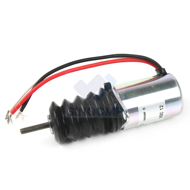 AM124379 12V FUEL Shutoff Solenoid for John Deere 415 455 F915 F925 JD ...