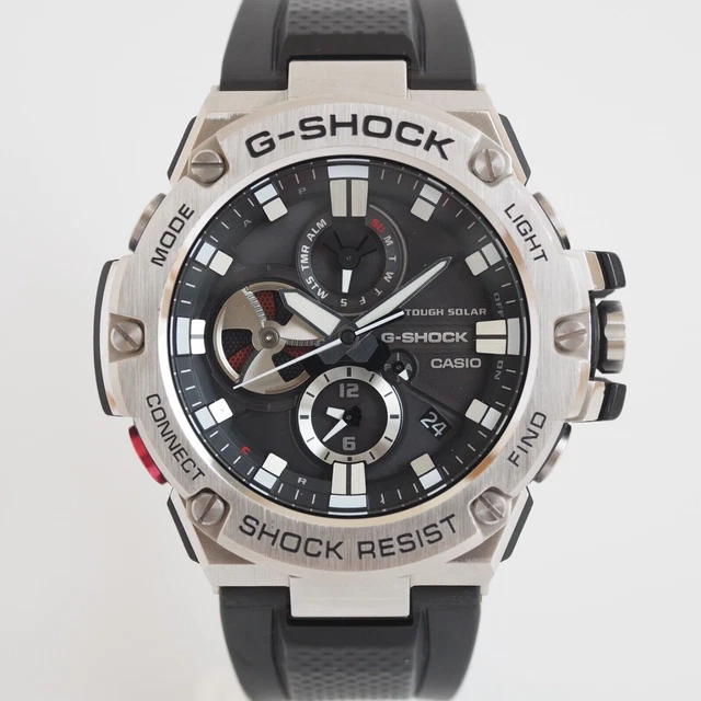 CASIO G-SHOCK G-STEEL GST-B100-1AJF tough solar Black Bluetooth Men's Video £159.28 - PicClick UK