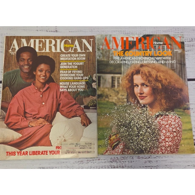 AMERICAN HOME MAGAZINE Lot 5 1976 Feb Mar Apr July Aug Vintage Decor £9 ...
