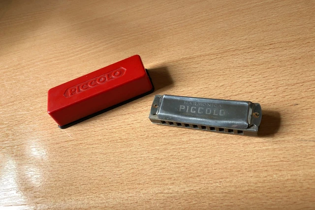 ANCIEN HARMONICA PICCOLO dans son boitier, vintage EUR 10,00 - PicClick FR