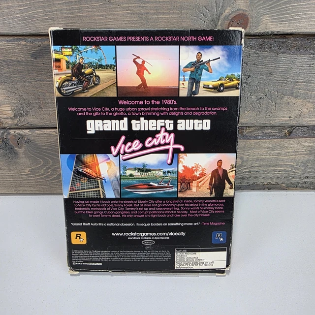 GTA GRAND THEFT Auto Vice City PC Big Box $39.99 - PicClick CA