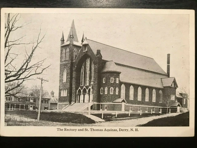VINTAGE POSTCARD 1915-1930 Rectory St. Thomas Aquinas Derry New ...