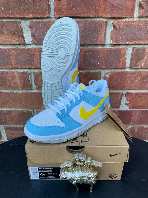 NIKE DUNK LOW Next Nature Homer Simpson Blue Chill Size 5.5Y/7w (GS ...