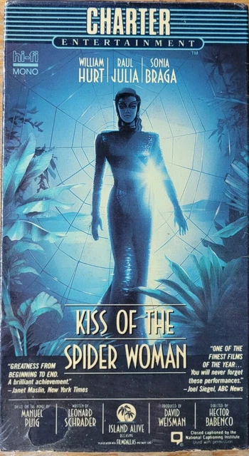 KISS OF THE Spider Woman (VHS 1985 Charter) William Hurt~Raul Julia~Sonia Braga EUR 2,80 ...