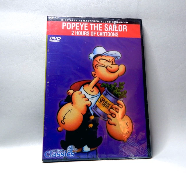 POPEYE THE SAILOR 2 Hours of Cartoons DVD Cartoon Classics Factory ...