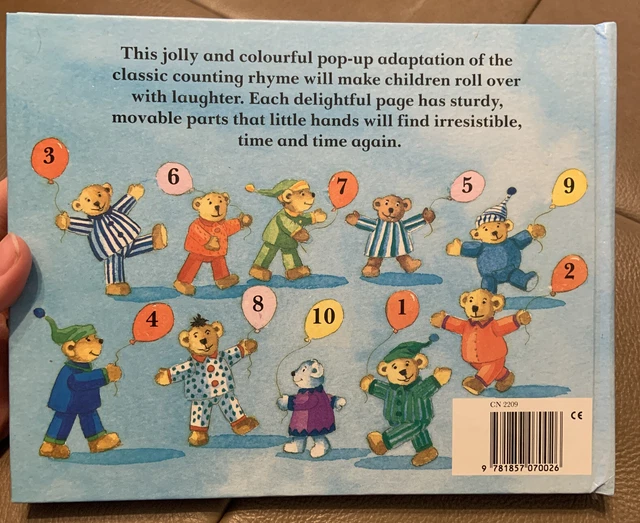 TEN BEARS IN a Bed: A Pop-up Counting Book by John Richardson Hardback ...