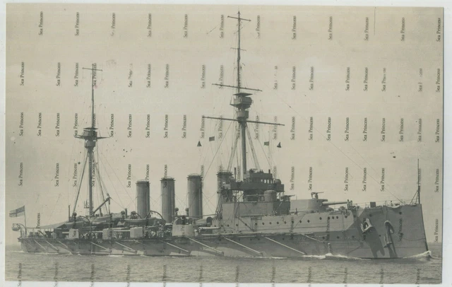 ROYAL NAVY PHOTO HMS Achilles armoured cruiser c1911 built Elswick on ...