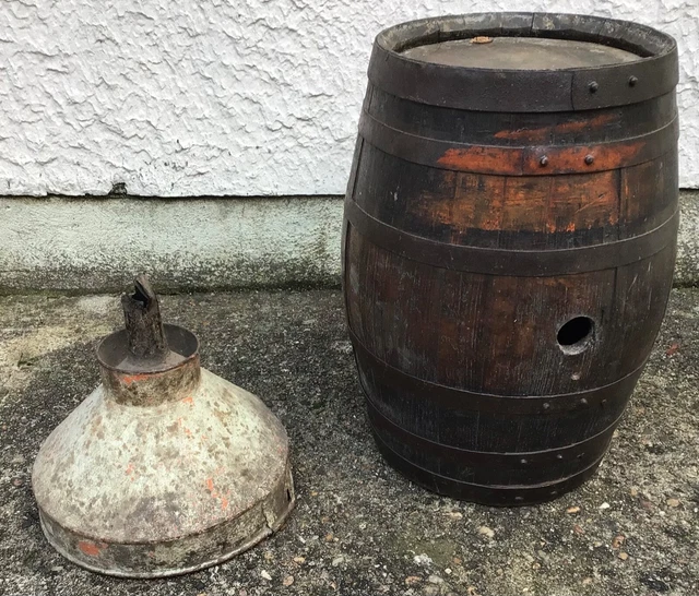 PETIT TONNEAU EN Chêne 50 Cm Fut De Chêne Barrique 50 Litres Old Tiny ...