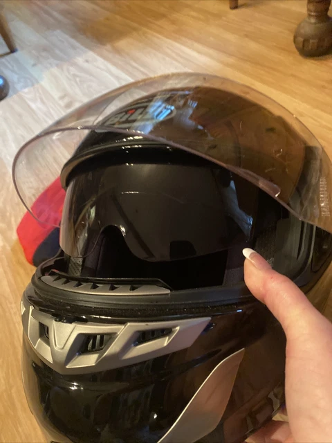 BILT MODEL BLH 6 Full Face Motorcycle Helmet BLACK Size M Unisex -carry ...