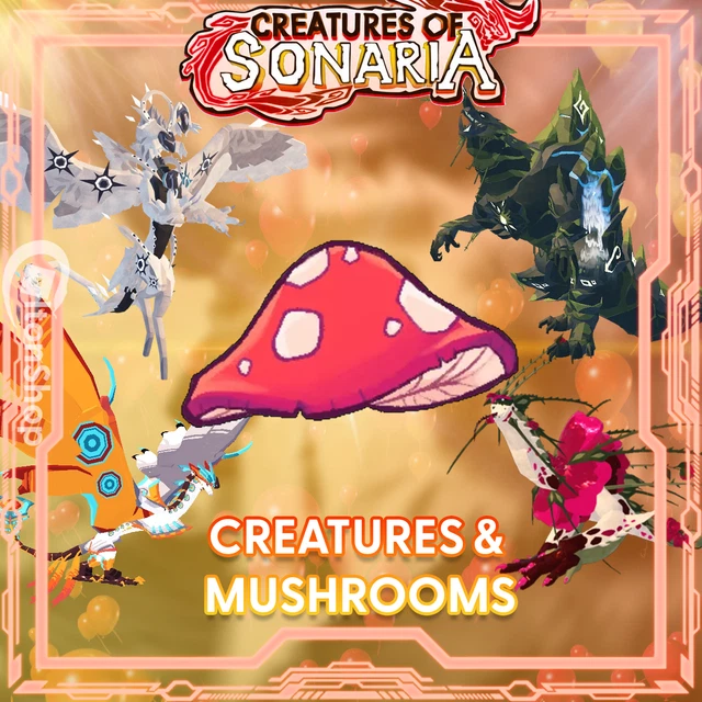 CREATURES, MUSHROOMS, TOKENS | Creatures Of Sonaria | COS $3.55 ...