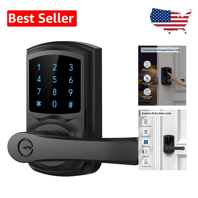SECURE KEYPAD DOOR Lock with Touchscreen & Auto Locking - For Front ...