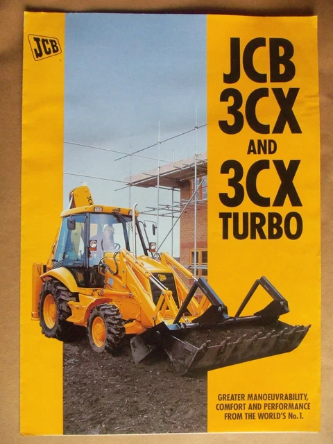 JCB 3CX & 3CX Turbo Backhoe Loader - Sales Brochure (6 pages) £8.00 ...