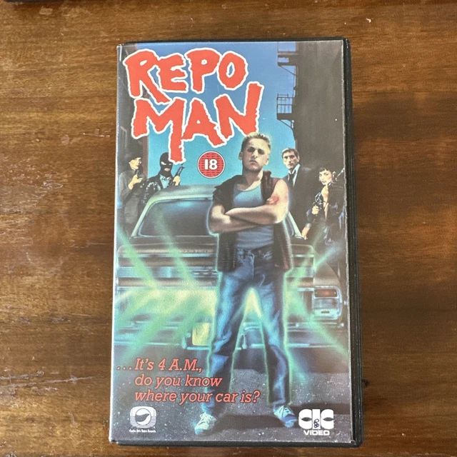 REPO MAN - VHS Video Tape (1984), Alex Cox, Harry Dean Stanton, Emilio ...