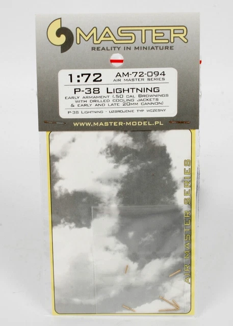 MASTER 1/72ND LOCKHEED P-38 Lightning early armament #AM-72-094 £7.50 ...