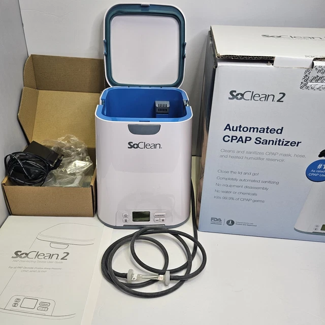 SOCLEAN 2 CPAP Cleaning Machine SC1200 Cleaner Sanitzer So Clean ...