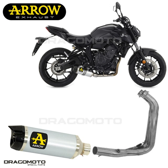 YAMAHA MT-07 2021-2022 Full exhaust ARROW THUNDER ALU CC Kat EUR 967,22 ...
