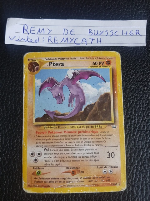 CARTE POKEMON - PTERA 15/64 RARE Néo Révélation Wizards FR EUR 3,55 ...