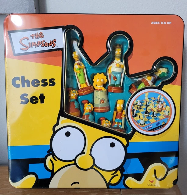 THE SIMPSONS VINTAGE 1998 Character Chess Set In Collectible Tin ...