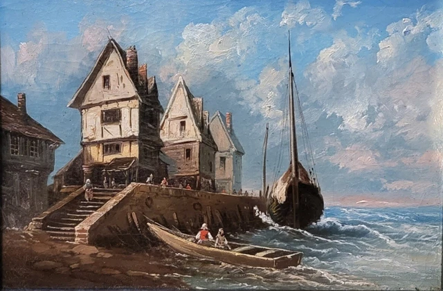 TABLEAU ANCIEN MARINE EUR 350,00 - PicClick FR