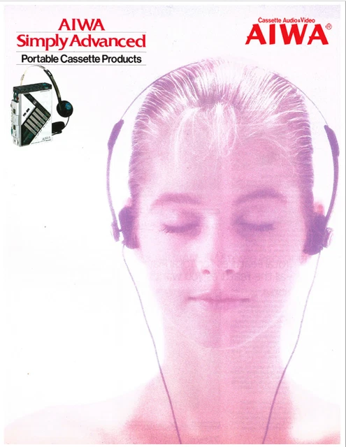 AIWA - PORTABLE Cassette - Brochure Catalogue Catalogo Katalog - 1986 ...