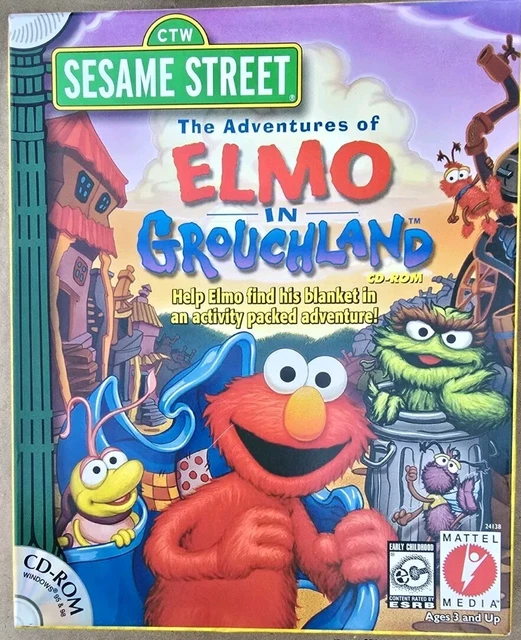 SESAME STREET THE ADVENTURES OF ELMO IN GROUCHLAND Sealed PC GAME ...