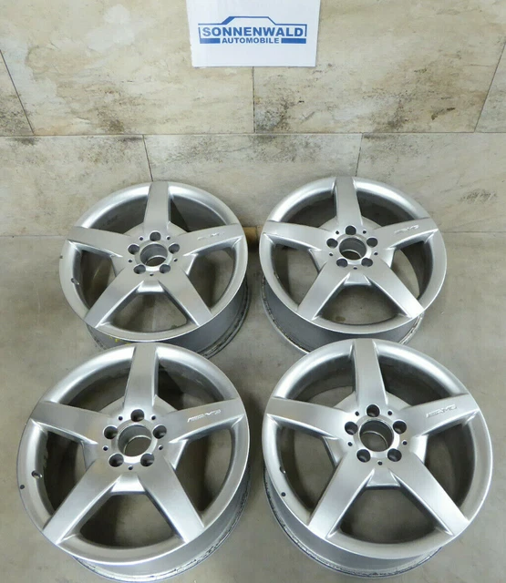 ORIGINAL MERCEDES AMG 18" alloy rims SLK R171 W203 C55 CLK W209 CLK55 ...