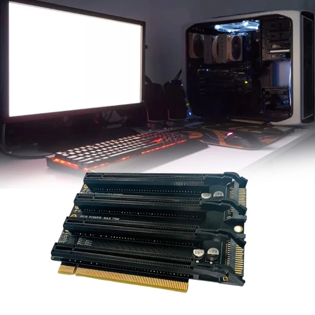 PORT PCIE3.0 X16 Expansion Card Gen3 PCIE PCIe-Bifurcation x16 to ...