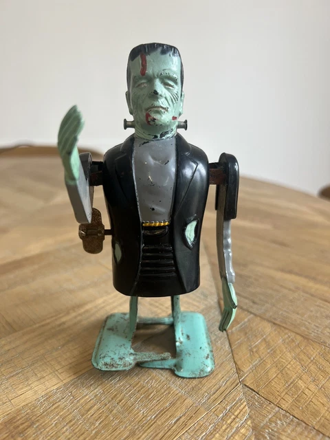 ULTRA RARE WORKING Vintage Marx Toys Wind-Up Frankenstein Robot Monster ...