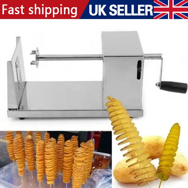 SPIRAL POTATO SLICER Chipper Potatoes Chips Cutter Machine Tornado ...
