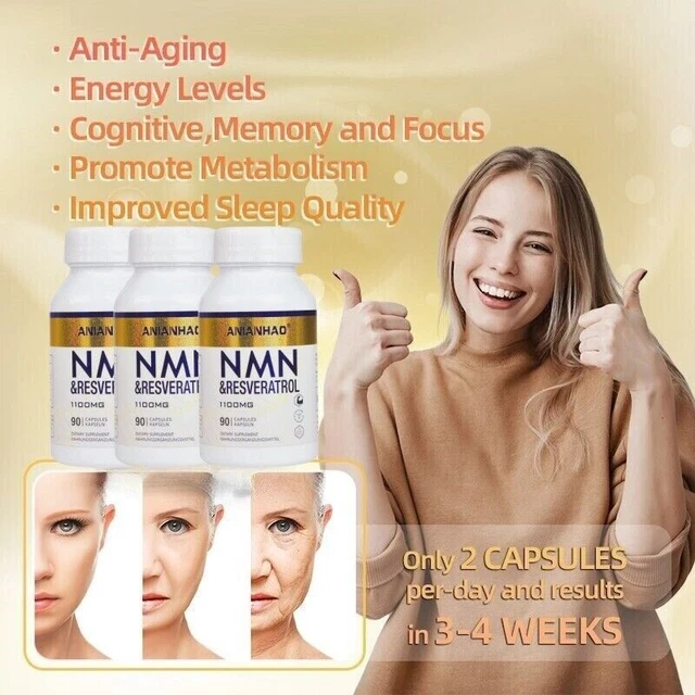 NMN CAPSULES CLEAN 99% Nicotinamide NMN 1100mg Anti-Aging NMN Supplements Vegan £9.99 - PicClick UK