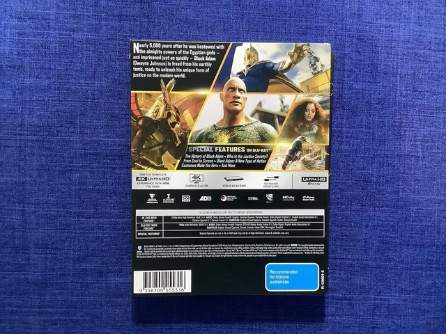 BLACK ADAM (4K UHD - Blu Ray) Steelbook - Aus Release Ltd Ed Like New $29.95 - PicClick AU