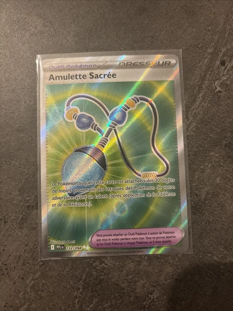 CARTE POKÉMON AMULETTE Sacrée 122/094 Flammes Fantasmagoriques ...