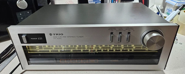 VINTAGE TRIO KT 400L FM/AM STEREO TUNER 1980 stored 30 years £63.06 - PicClick UK