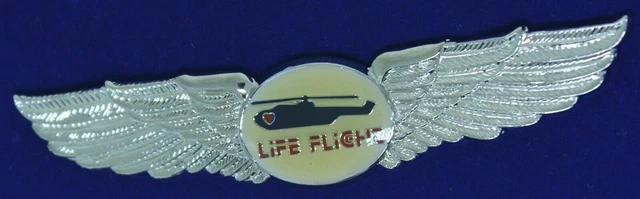 LIFE FLIGHT AMBULANCE Fire Airline Airline Pilot Wing PW £19.97 ...