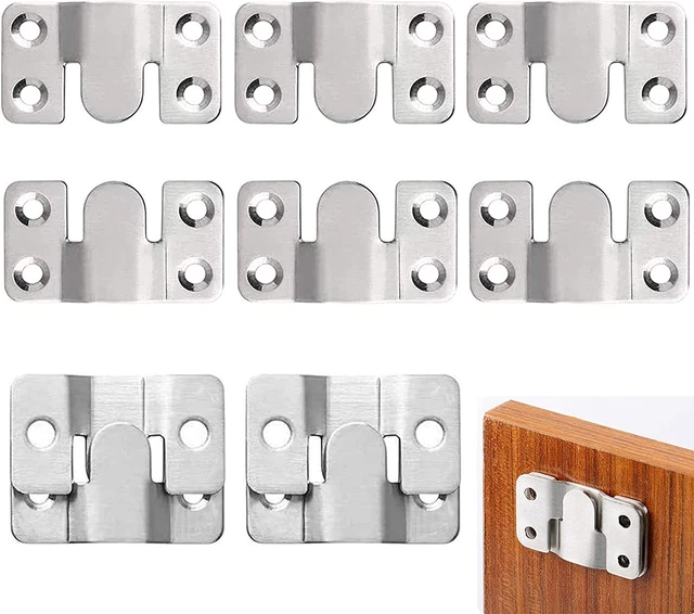 10 PIÈCE EN Montage Encastré Caché Fixation ,Inox Assemblage de Meubles ...