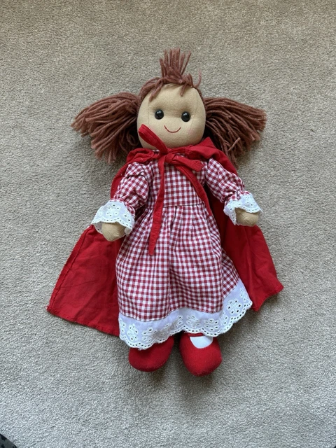 RED RIDING HOOD Handmade Ragdoll Powell Craft England Rag Doll. New, no ...
