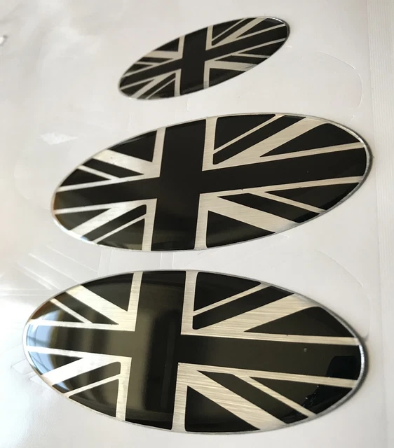 FORD TRANSIT CONNECT Mk2 Gel Badges Overlays Brushed Chrome & Black ...
