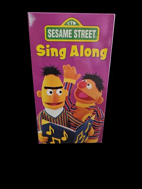SESAME STREET SING Along VHS Tape 1987 Bert And Ernie Cartoon Rare ...