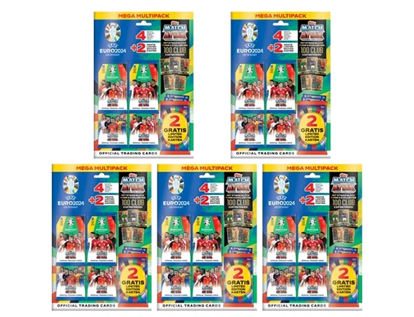 TOPPS UEFA EURO 2024 Germany Match Attax Trading Cards – 5x ULTRA Mega ...