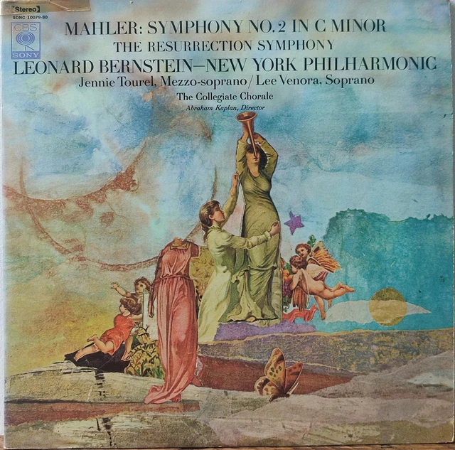 MAHLER: SYMPHONY NO.2 In C Minor, Leonard Bernstein Double 12” Vinyl LP Record EUR 24,40 ...