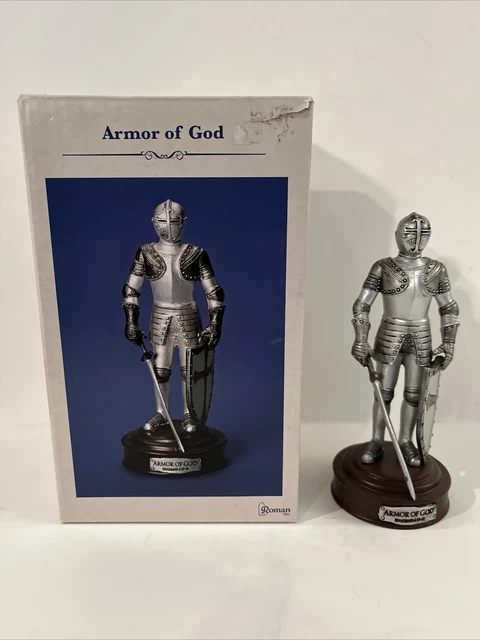 FIGURINE FULL ARMOR of God Knight Ephesians 6 pierre résine 5 pouces ...