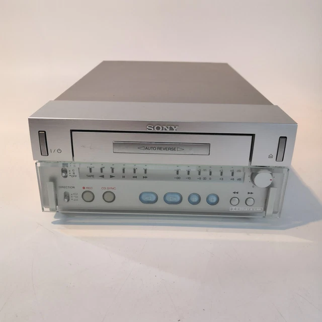 SONY TC-SD1 STEREO Cassette Deck Silver * FAULTY* FOR PARTS/NOT WORKING ...