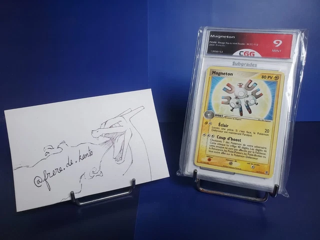 CARTE POKÉMON MAGNETON 27/112 Rouge Feu Vert Feuille Bloc EX - FR 🔥 EUR ...