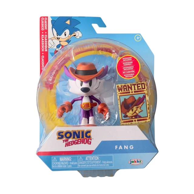 SONIC THE HEDGEHOG Fang With Wanted Poster 4” Figure Jakks Pacific New ...