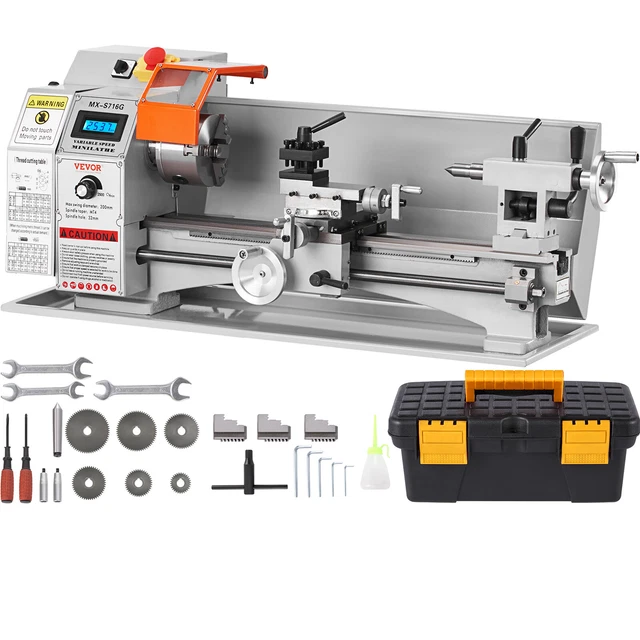 VEVOR 18X40 CM metal lathe 800W lathe lathe metal lathe £527.22 ...