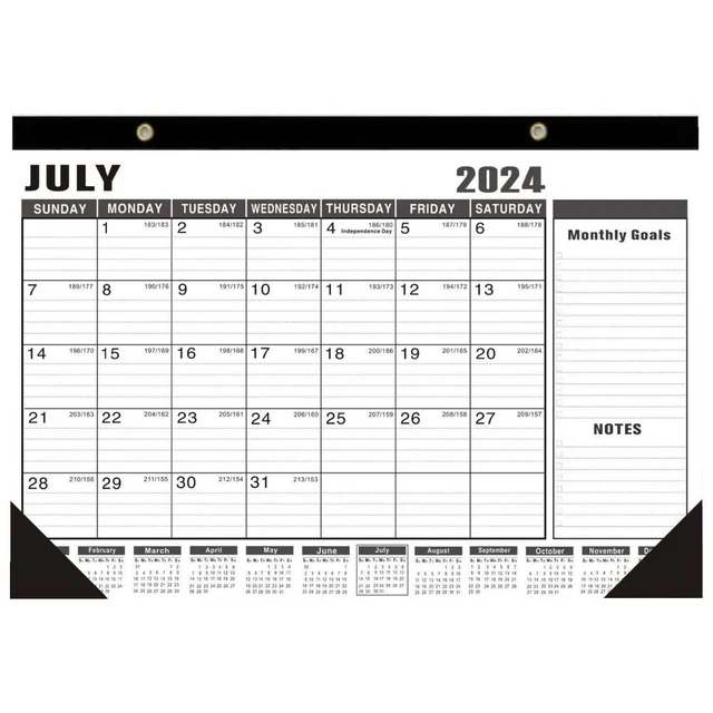SCHEDULE PAPER HANGING Calendar 2024-2025 Hanging Planner Wall Calendar ...